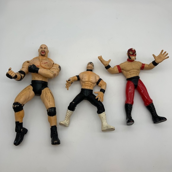 Vintage | Other | Vintage 99s Collectible Wrestler Figurines Lot Of ...